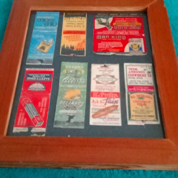 Source Unknown | Wall Decor | Antique Matchbook Covers Framed | Poshmark